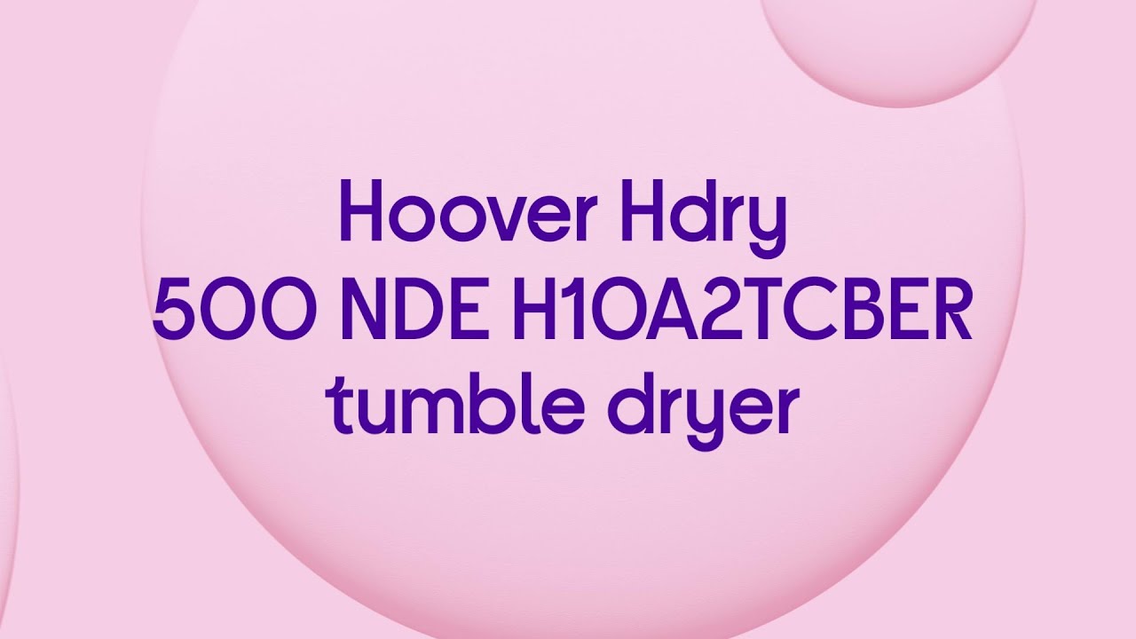 Hoover H-Dry 500 NDE H10A2TCBER WiFi-enabled 10 kg Heat Pump Tumble ...