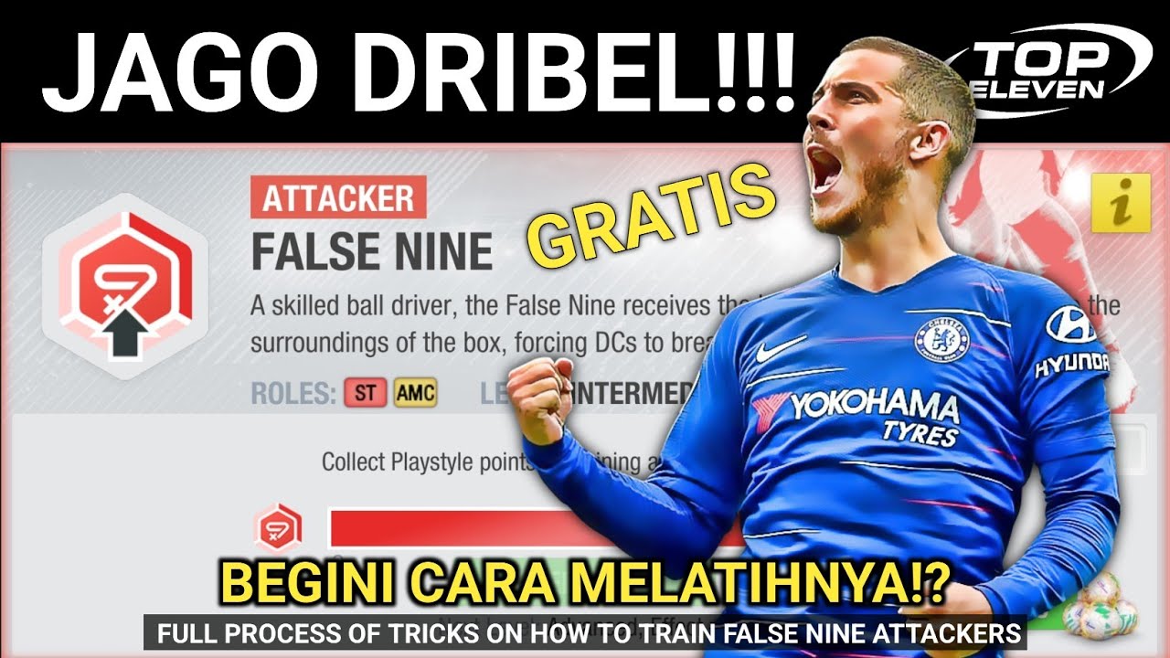 Full Proses Trik Cara Melatih Penyerang False Nine Jago Dribel 🔥 TOP ELEVEN - YouTube