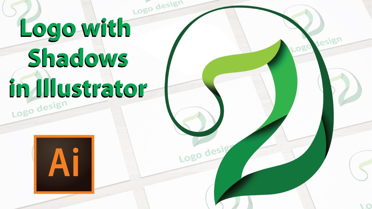 How to Design a Logo with Shadows in Illustrator - YouTube