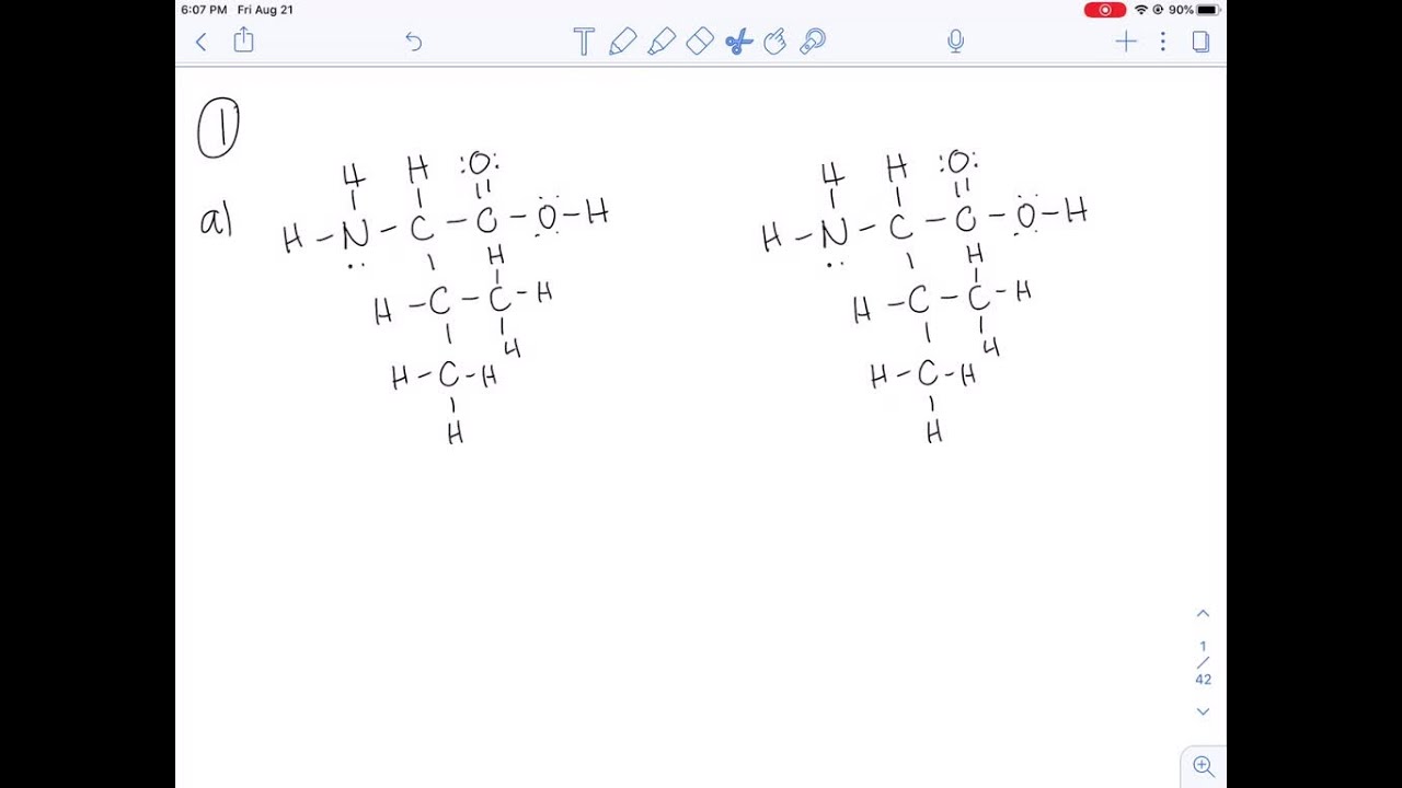 (a) Draw the Lewis structure for the amino acid valine, showing the ...