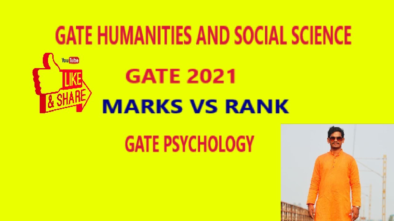 MARKS VS RANK ।। GATE HUMANITITIES AND SOCIAL SCIENCE ।। GATE ...