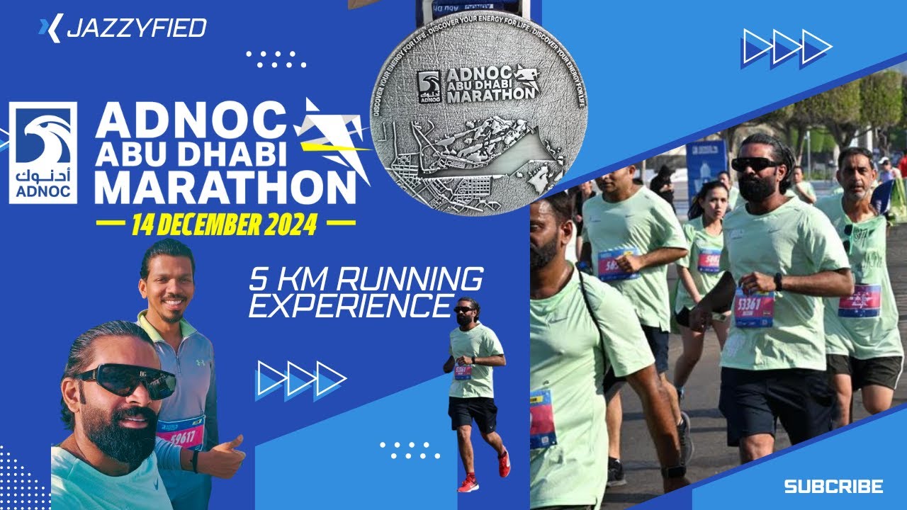 RUNNING VLOG !!! 5K RUNNING - ADNOC ABUDHABI MARATHON 2024 - YouTube