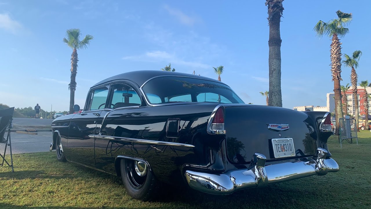 Amazing 1955 Chevy Good-Guys and lots more cool Hot Rods - YouTube