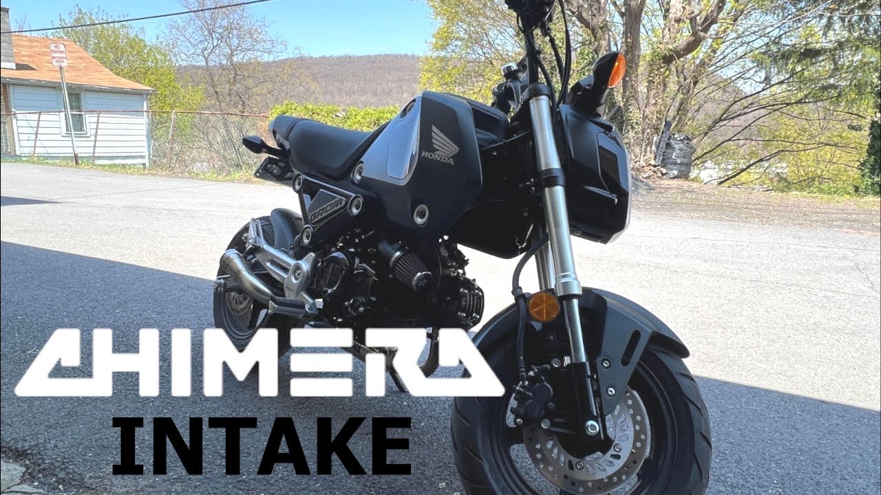 Chimera Intake on the 2022 Honda Grom - YouTube