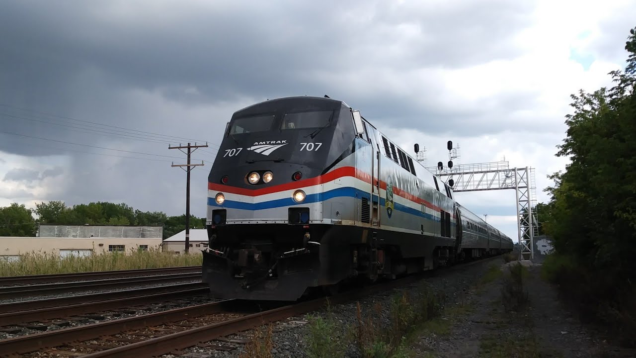 [HD] Amtrak P281 Empire Service Westbound - Syracuse, NY - YouTube