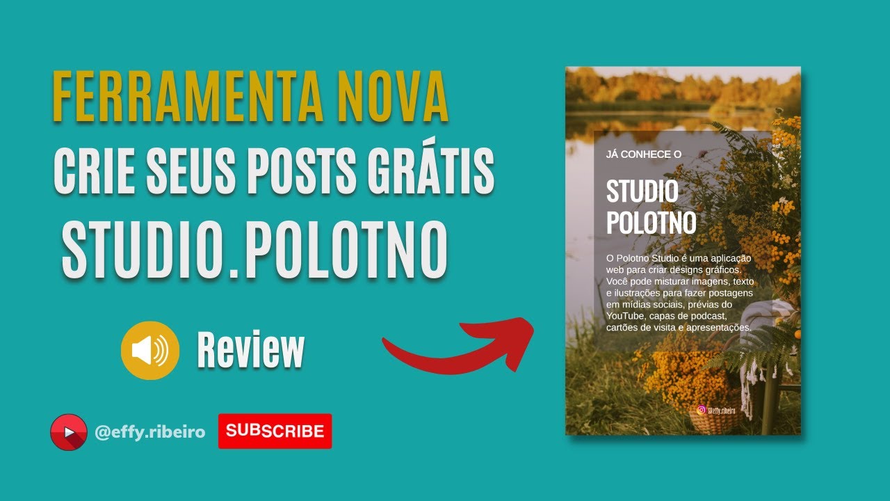 FERRAMENTA NOVA CRIE POSTS GRÁTIS NO Studio polotno COM IMAGENS DE ...