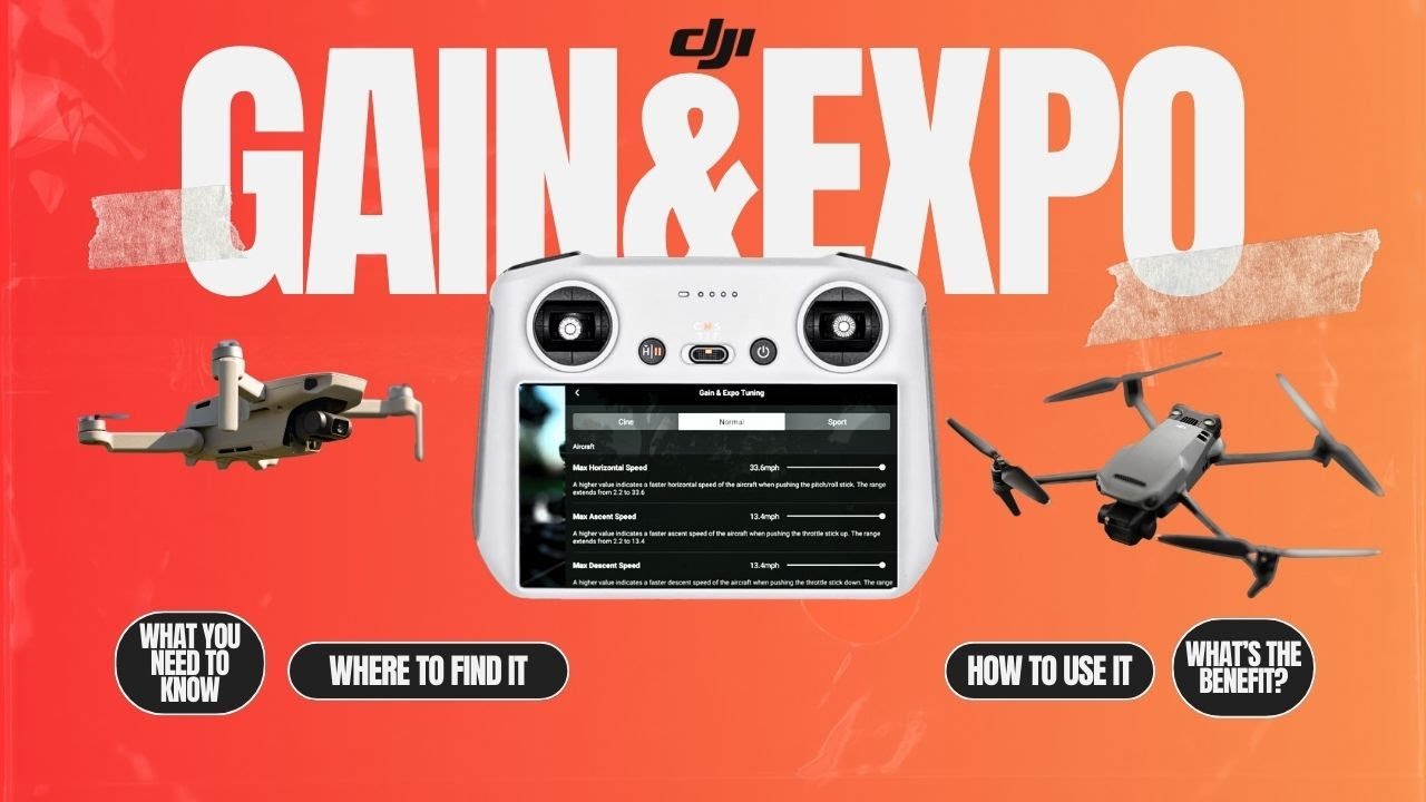 "DJI Fly App Tutorial: Optimize Expo, Gain & Yaw for Smoother Drone ...