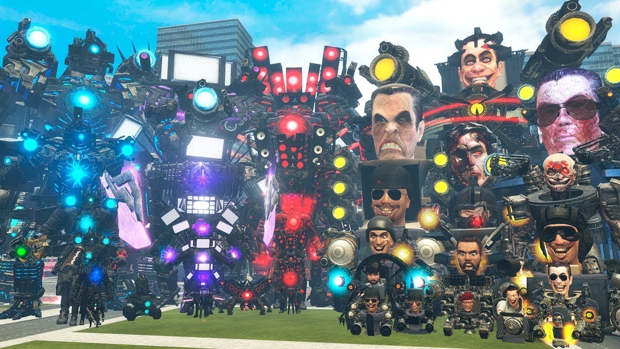 MECHA CAMERAMAN, ASTRO TV MAN, UPGRADED SPEAKERMAN VS 1-77 SKIBIDI ...