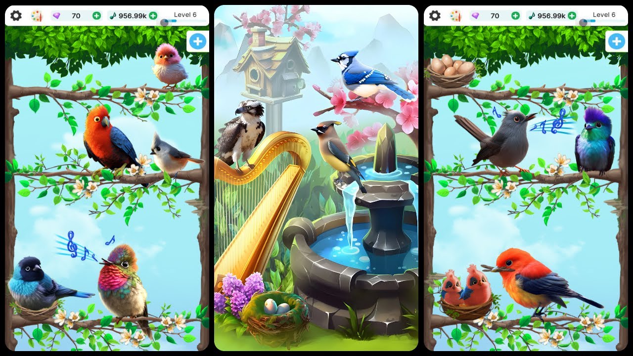 Bird Idle: Relaxing Birdsong Gameplay Video for Android Mobile - YouTube