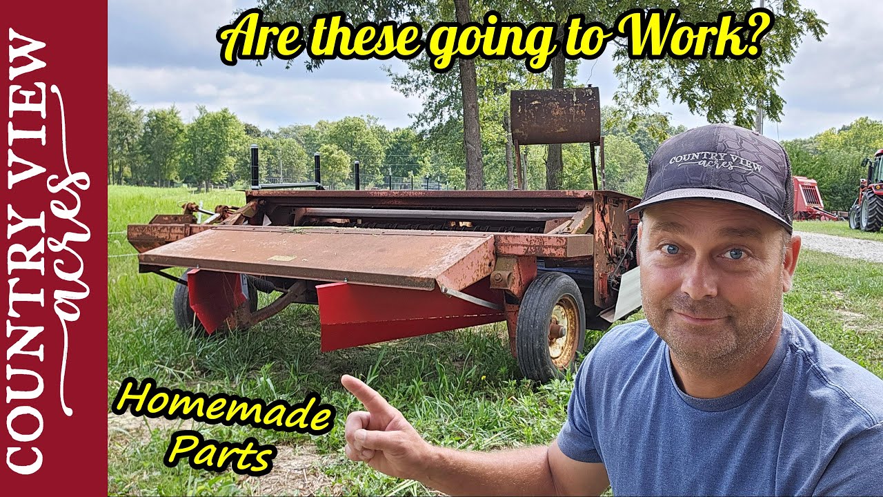 Installing Windrow Deflectors on the Hay mower, Apple Harvest ...