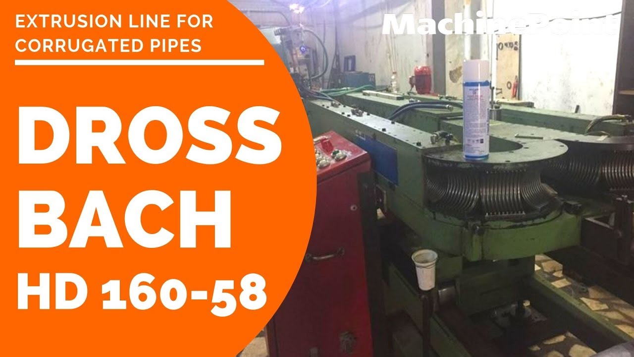DROSSBACH HD 160-58 Extrusion line for corrugated pipes | DROSSBACH ...