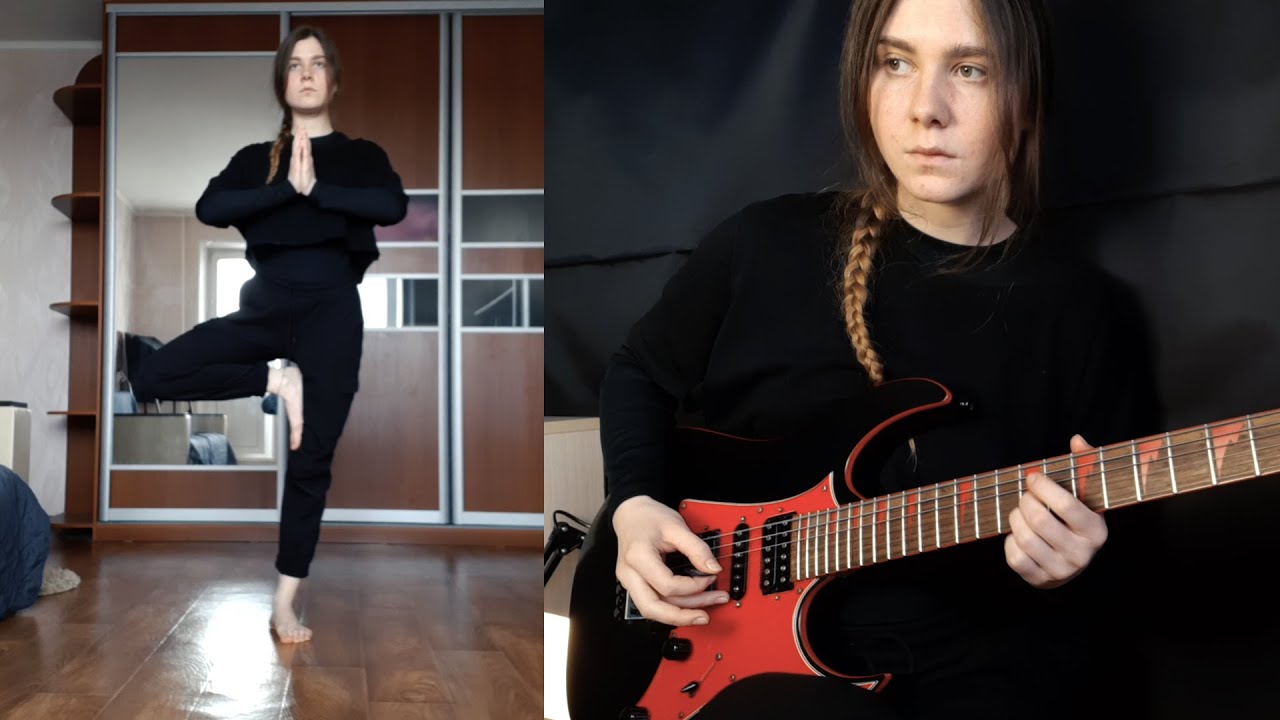 Metal soundtrack to yoga poses - YouTube