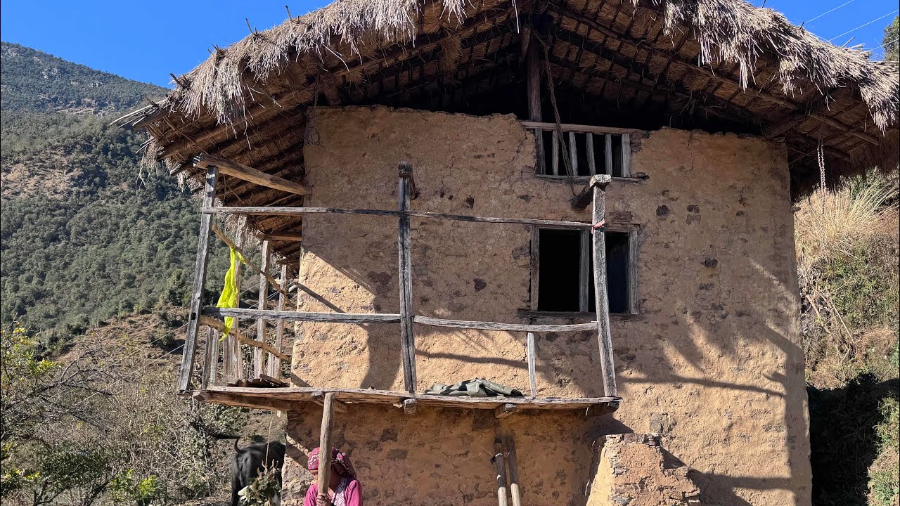 Most Relaxing Nepali Mountain Village Life | Daily Activities of Hari ...