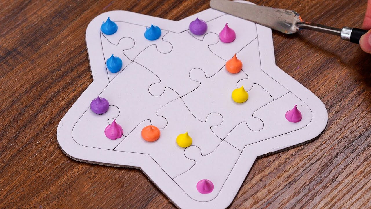 How To Make a Cute Puzzle Out Of My Drawing #1099｜Easy Landscape ...