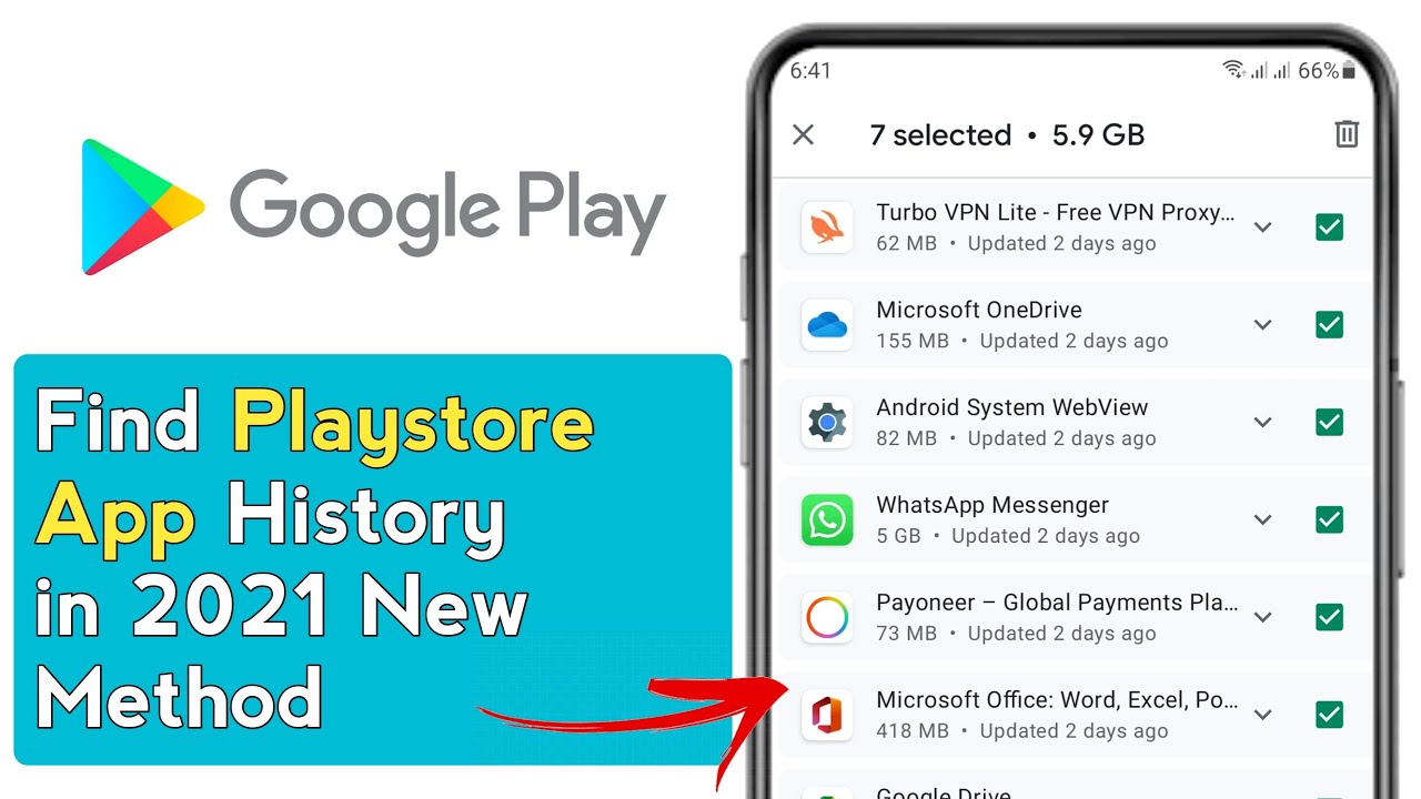 How to Open Play Store App History in 2021 | Find App History in Play ...