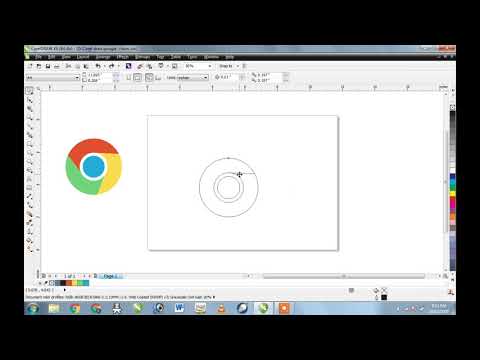 how to create google chrome logo in coreldraw - YouTube