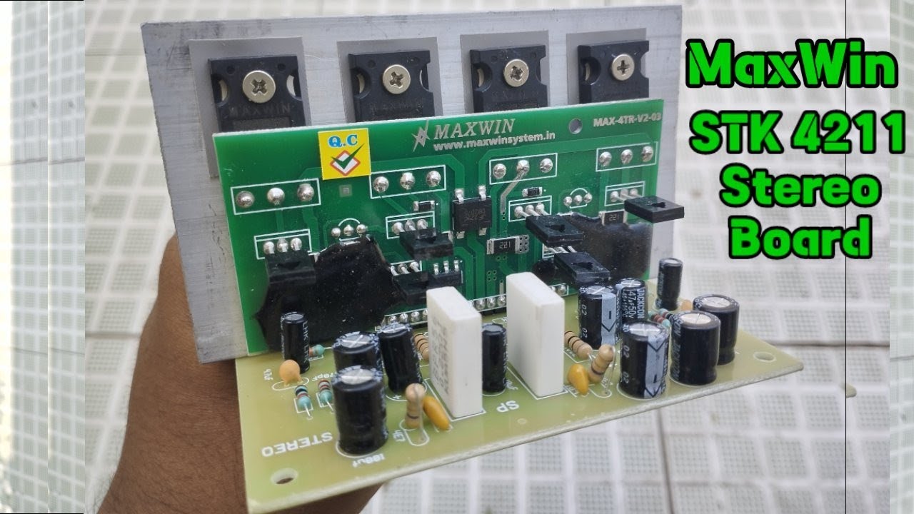 MaxWin | STK 4211 | 4TR-V3 | Hi-Fi Stereo Amplifier Board | Connection ...