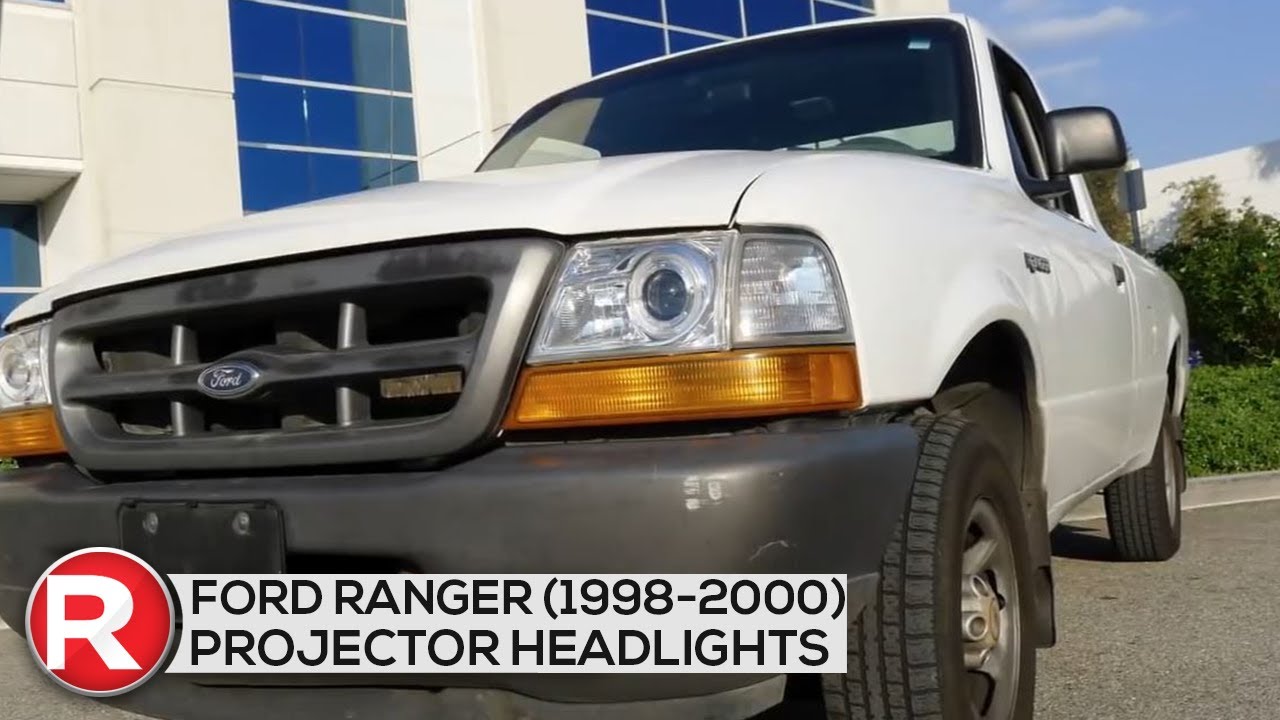 Spec-D Projector Headlights Ford Ranger (98-99-00) Halo Black or Chrome ...