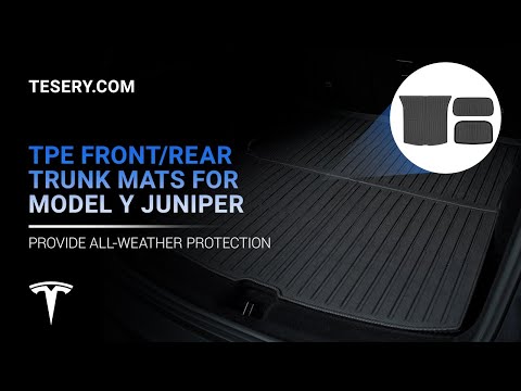 Must-Have 3-Piece Kit: Total Frunk & Trunk Mat Seat for Model Y Juniper