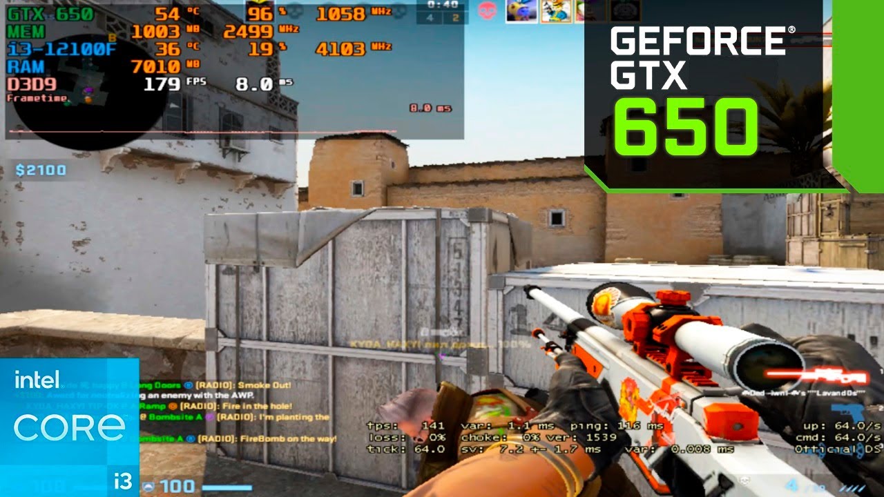 CS:GO : GTX 650 + i3-12100F : 800x600 - YouTube