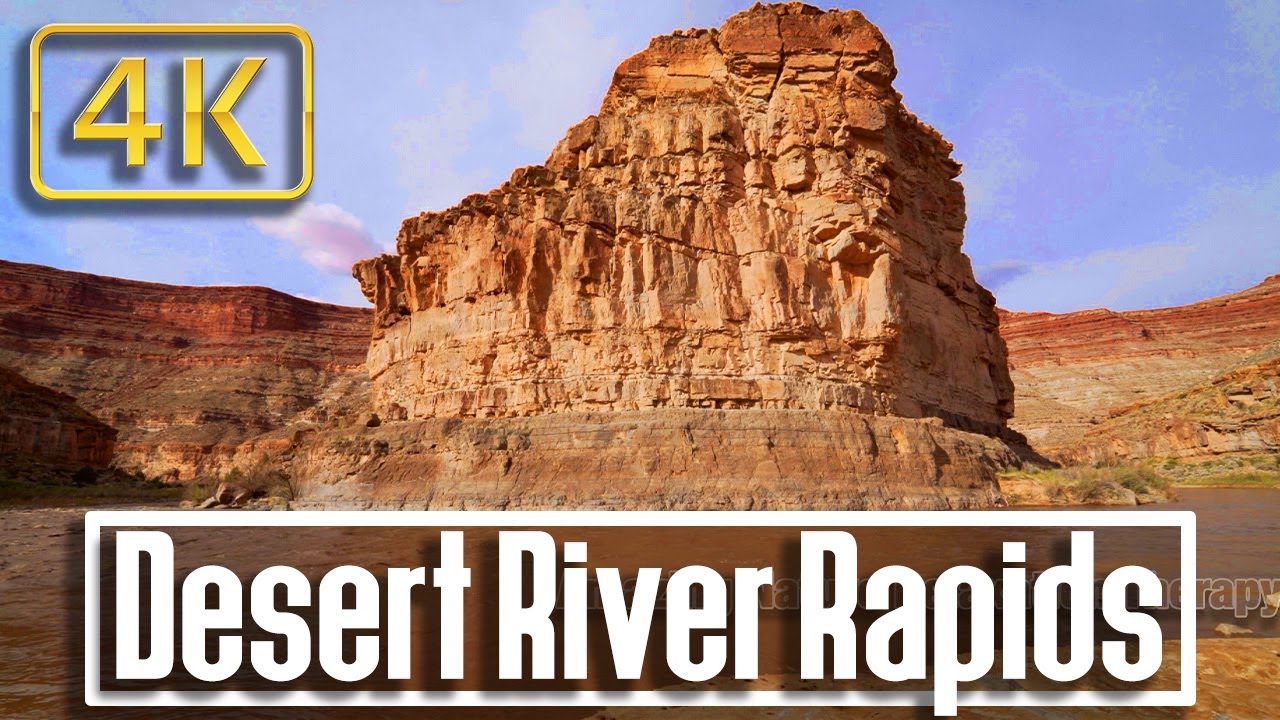 4K - Desert River Sounds in Utah - Calming Sounds of Nature - YouTube