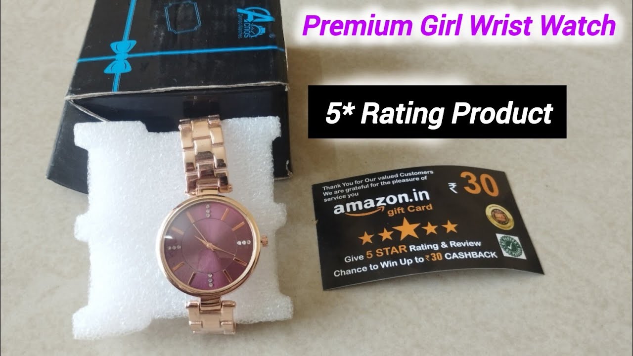 Acnos Premium Girl Wrist Watch Rose Gold Plated Analog Watch || #amazon ...