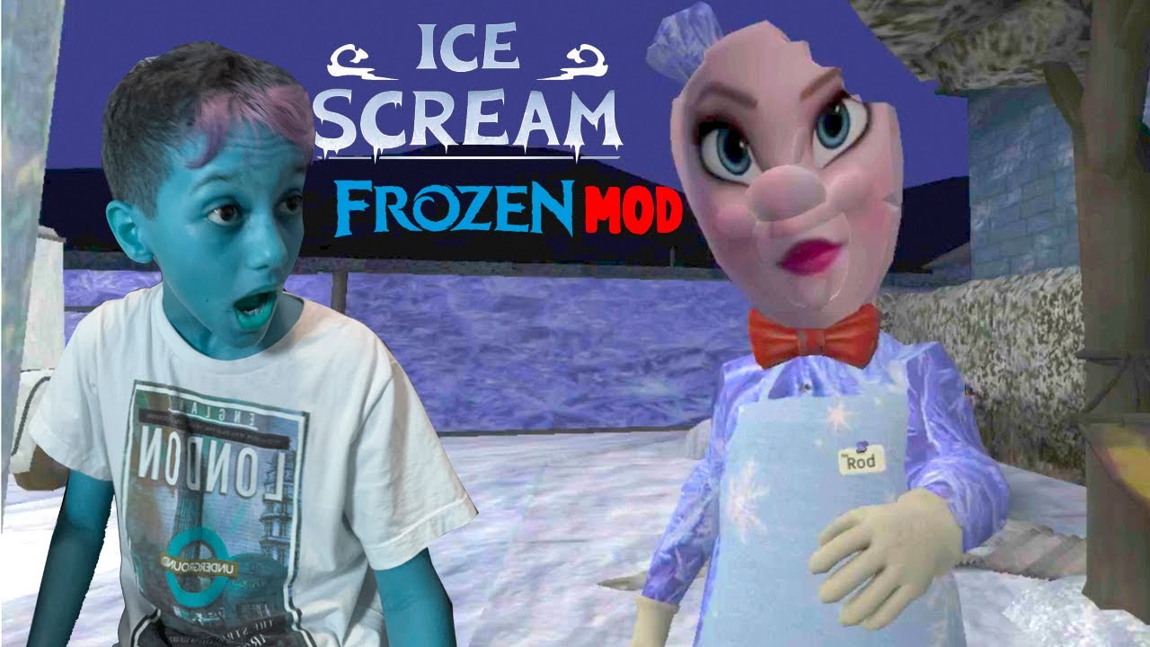 Rod Sorveteiro do Ice Scream 2 é Elsa Frozen (Ice Scream 2 Mod) Gustavo ...