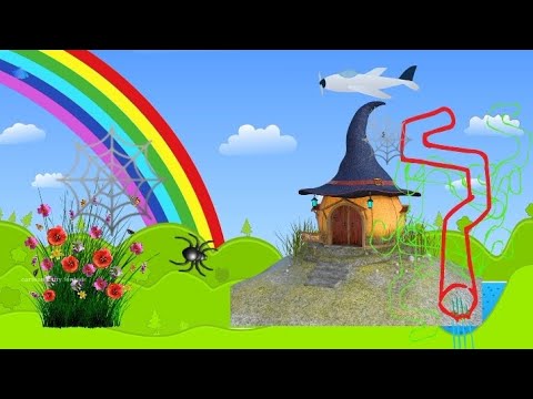 incy wincy spider climbed up the water spout for kids learning ...