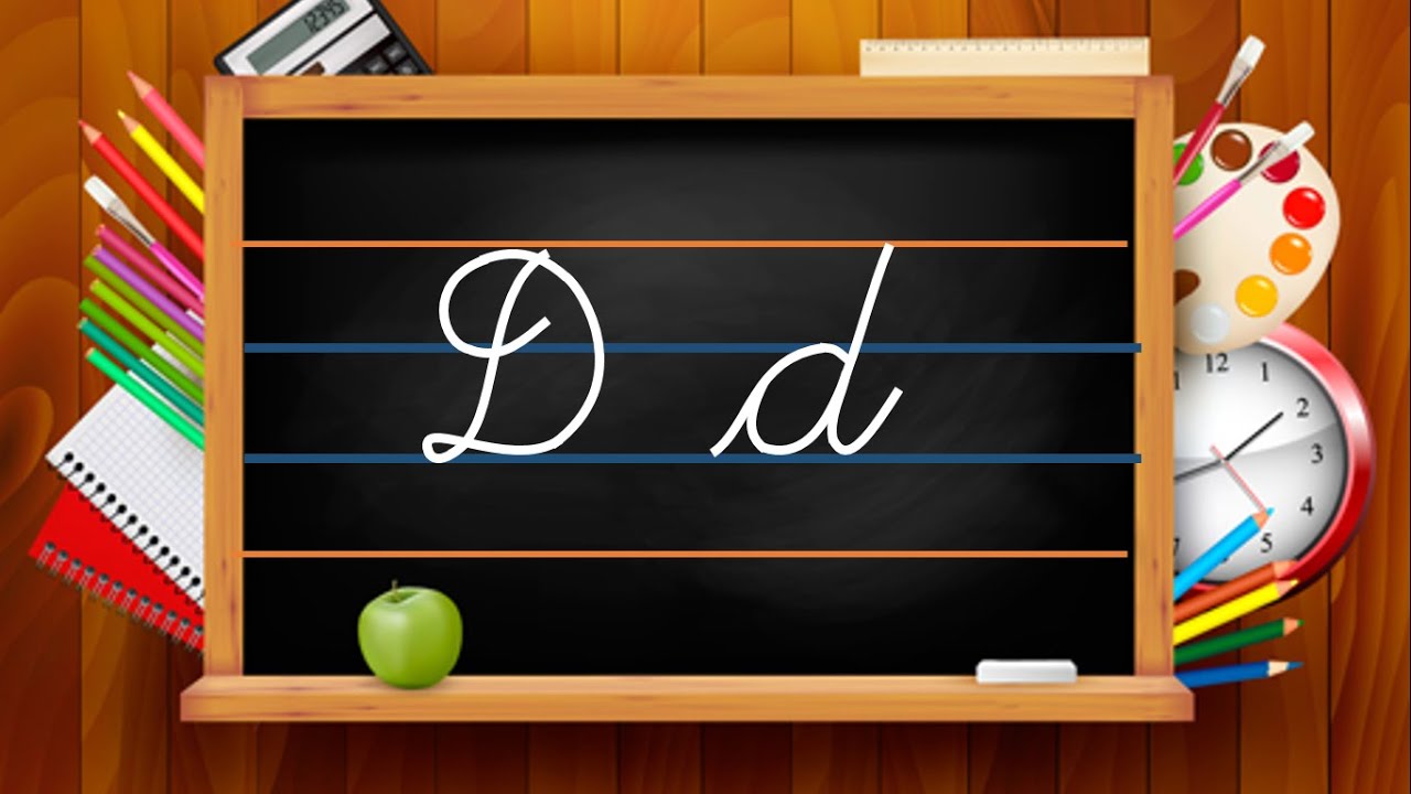 learn to write cursive Dd - YouTube