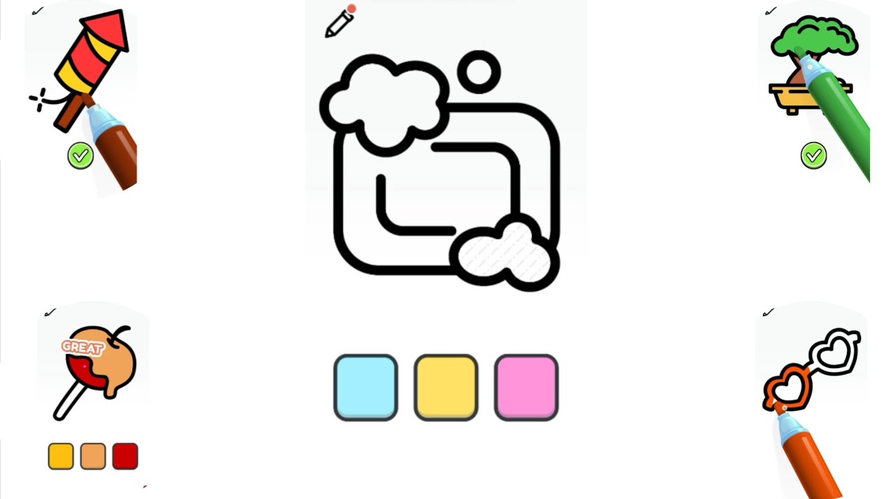 Menggambar dan Mewarnai Permen Cantik Warna Warni | Drawing For Kids ...