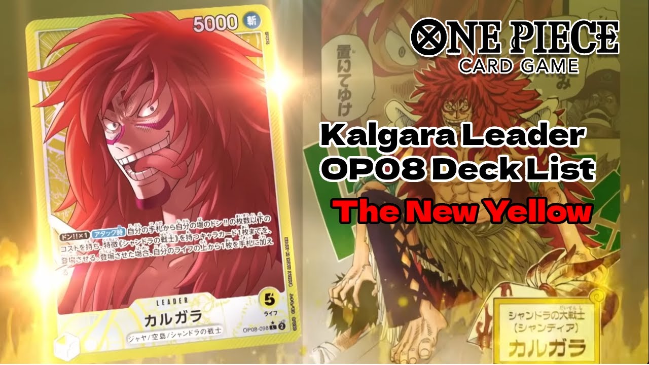 Kalgara OP08 Deck List - New Meta New Leader - One Piece TCG ITA - YouTube