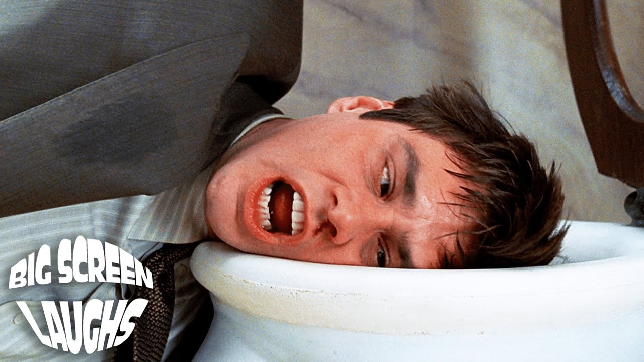 Jim Carrey Gives Himself An Ass Kicking Liar Liar 1997 Big 5133