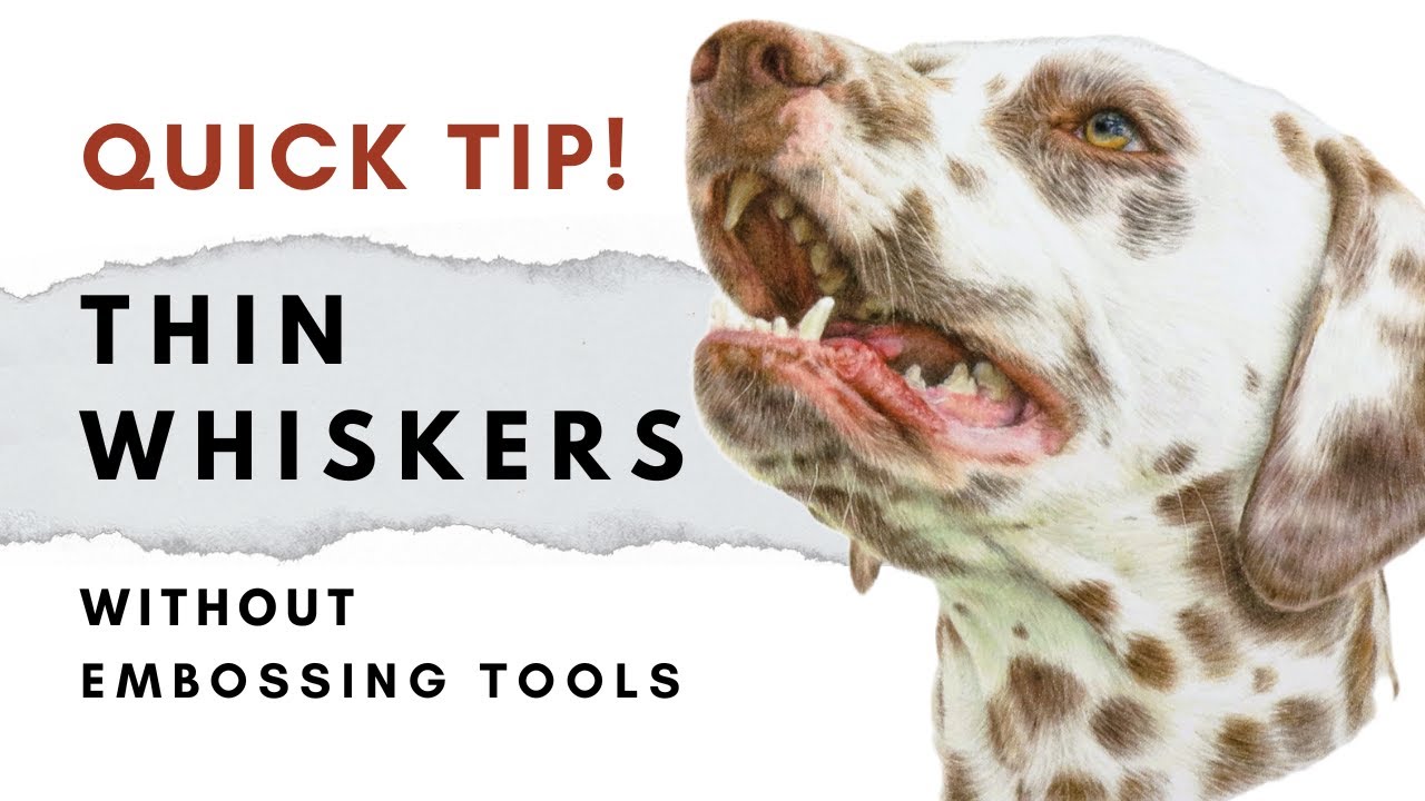 Drawing Tip - Indenting Thin Hairs - No Embossing Tools - Colored ...