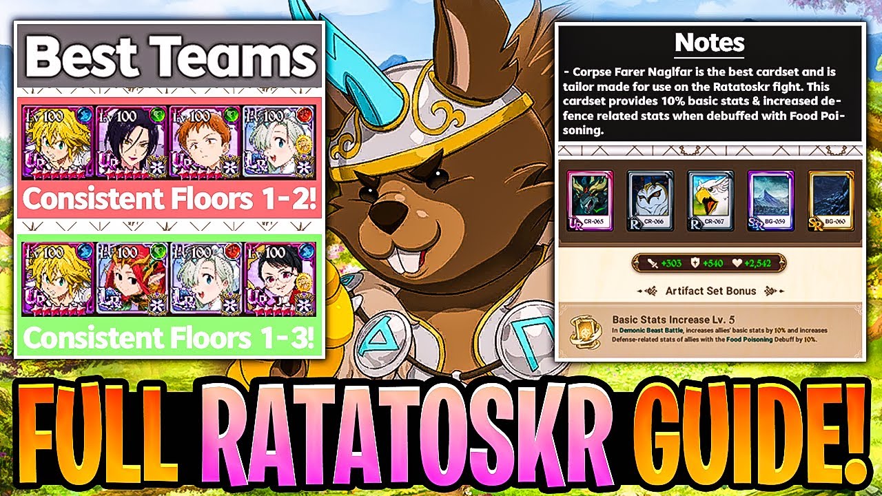 Complete RATATOSKR Guide ALL FLOORS | Best Teams, Artifacts & Gear | Seven Deadly Sins Grand ...