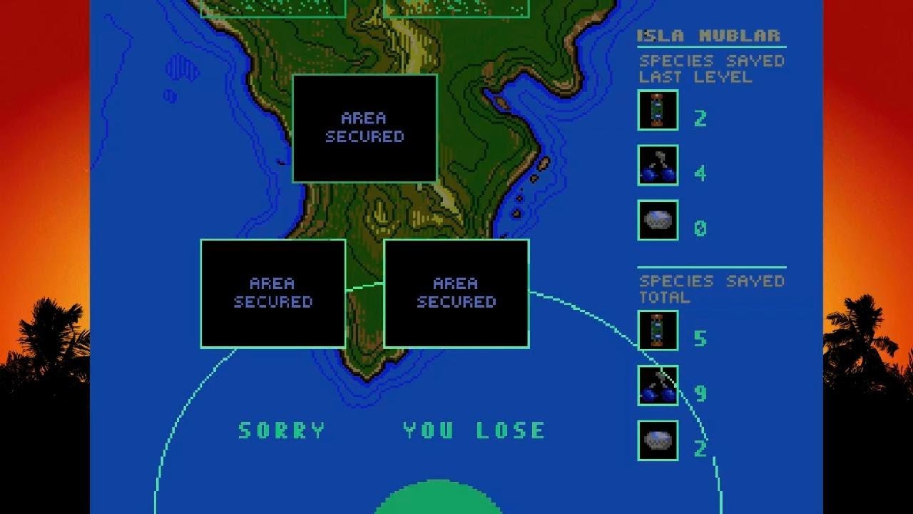 Jurassic Park Rampage Edition Raptor Game Over - YouTube