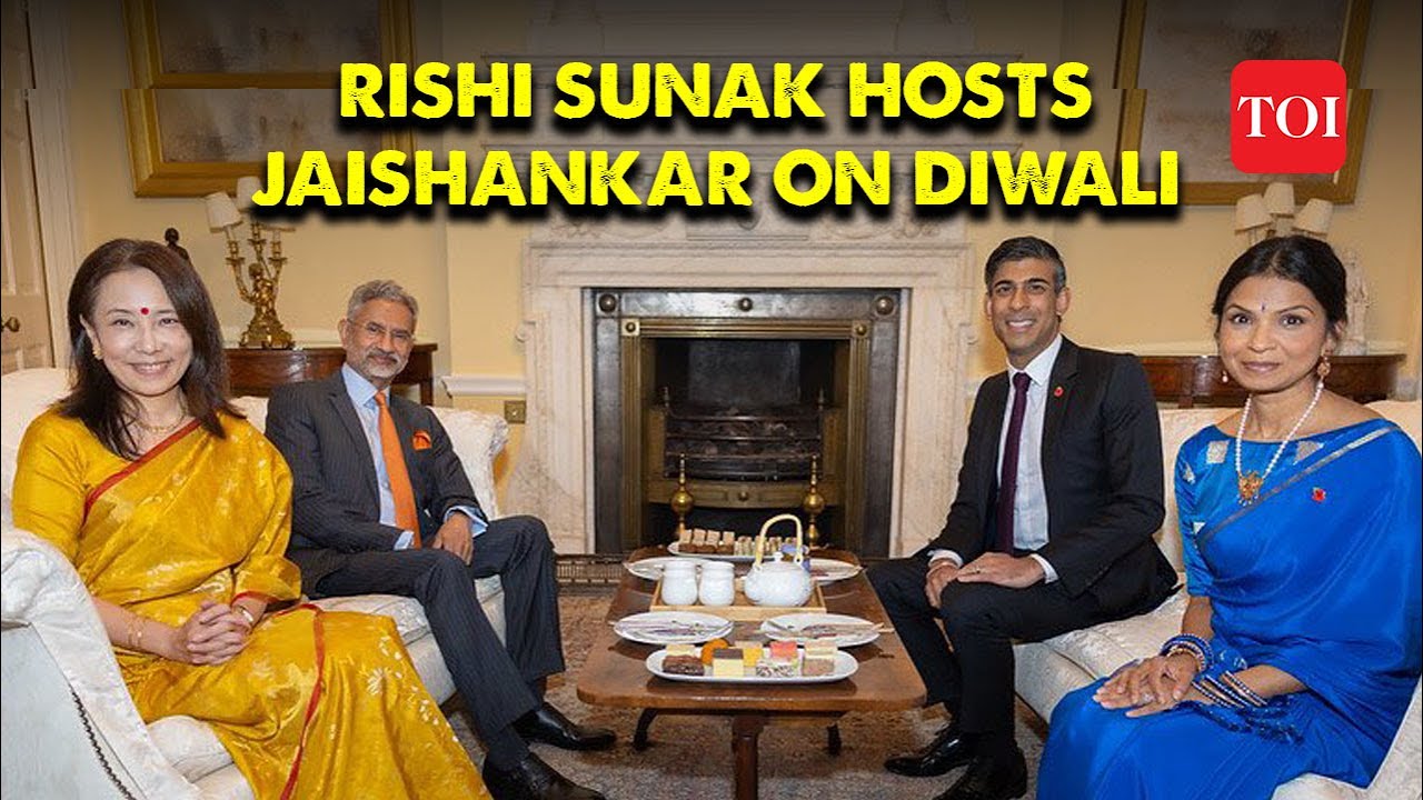 Diwali: UK PM Rishi Sunak, wife Akshata Murthy host EAM Dr S Jaishankar ...