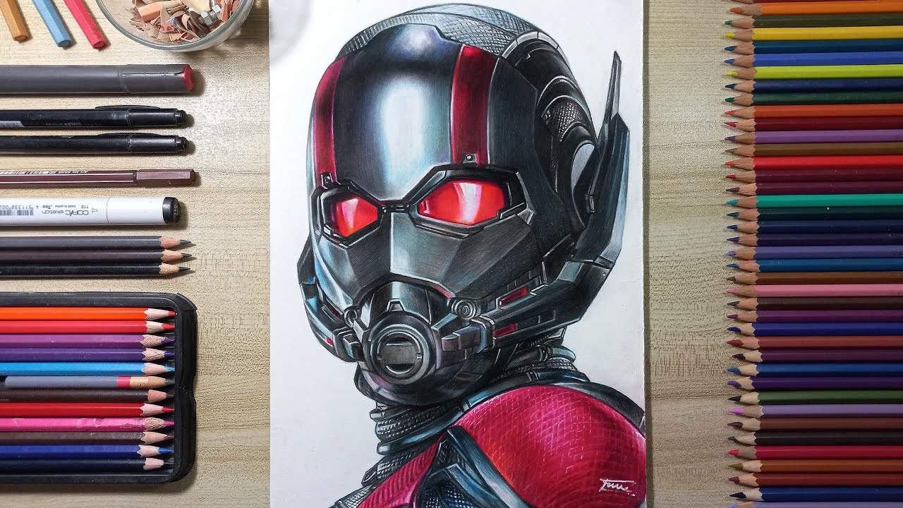 Drawing Ant-Man - Scott Lang | Fame Art - YouTube