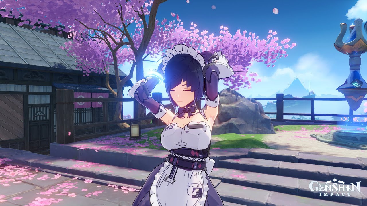 Yelan Maid Skin - Genshin Mod - YouTube