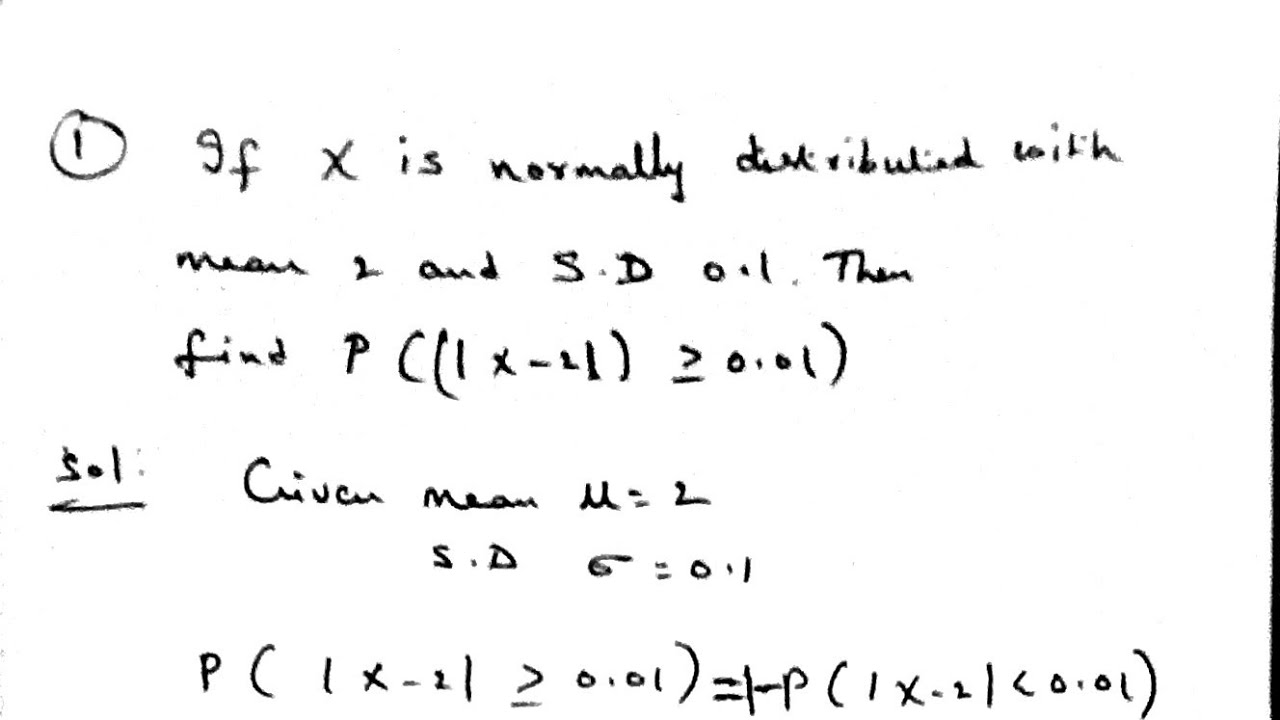 Normal distribution practice problem - YouTube