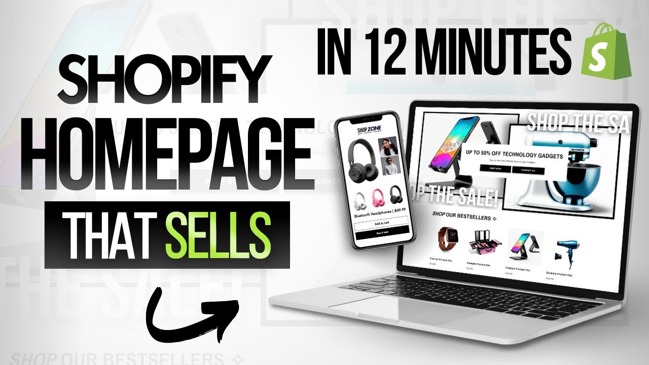 CREATE A SHOPIFY HOMEPAGE That SELLS | Optimization, Navigation Links ...