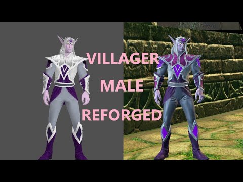 Warcraft III Reforged Creations: Villager (Male) - Highborne - YouTube