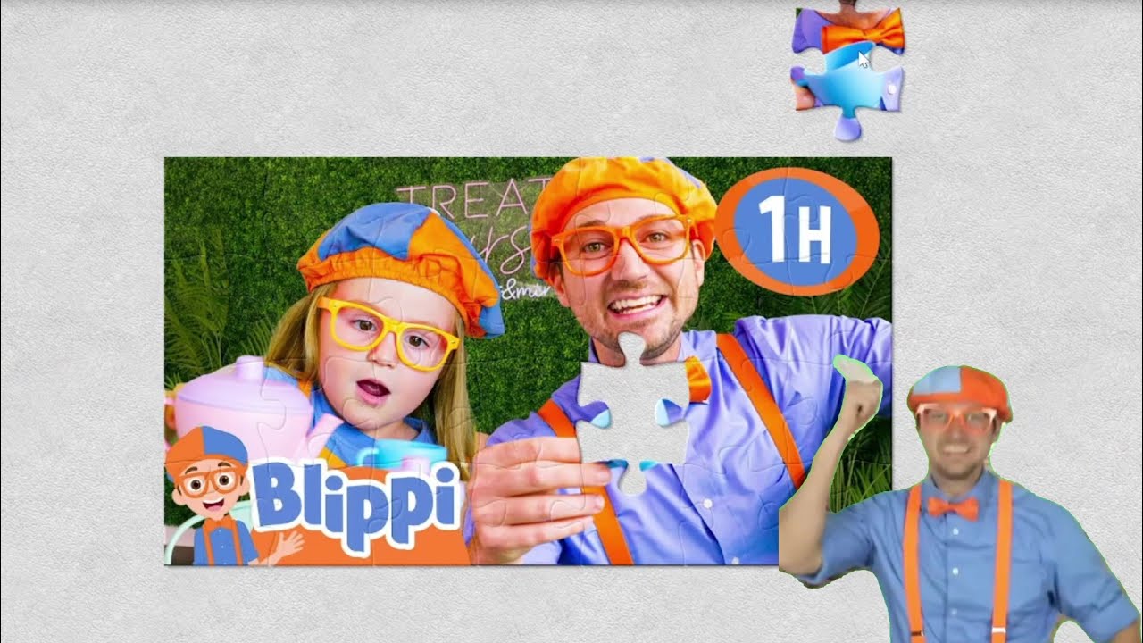 Puzzle Blippi and Layla Have Tea Time - Blippi Puzzle Fan Made - YouTube
