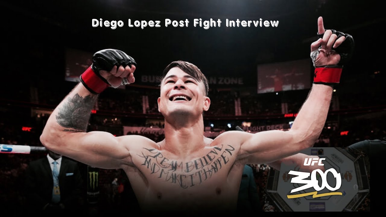 UFC 300: Diego Lopes Post Fight Interview - YouTube