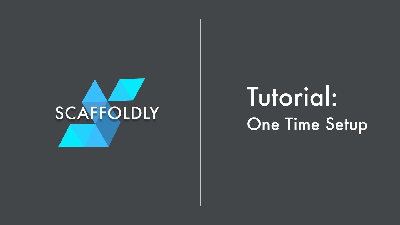 Scaffoldly Tutorial: One Time Setup - YouTube