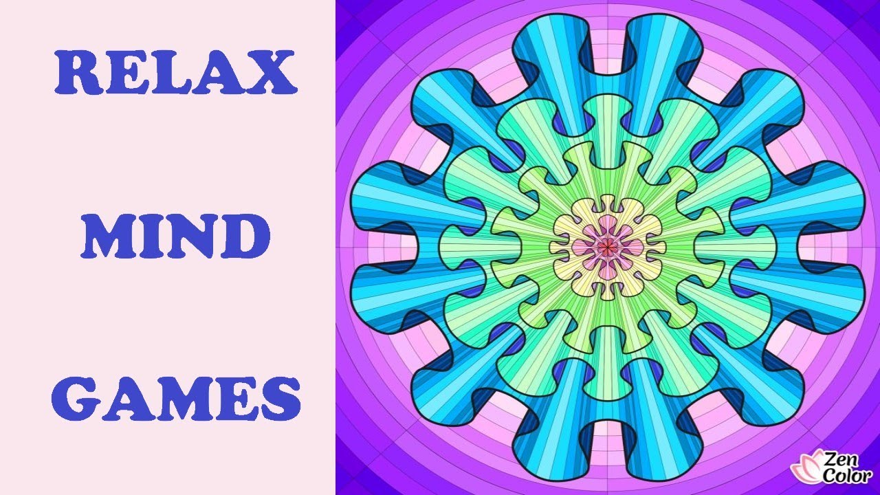 Colour with me Zen Color Paint by Numbers app Labyrinth Symmetry Design ...