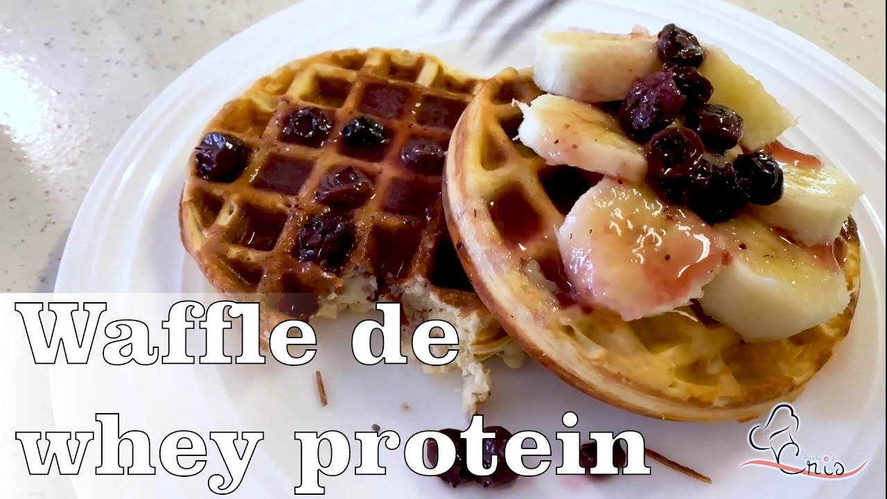 Receita com Whey Protein: Waffle Proteico - YouTube