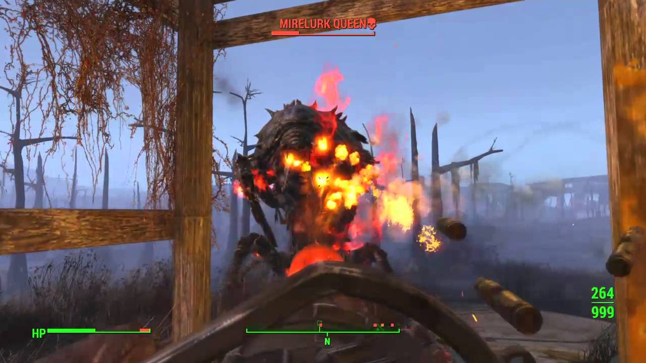 Fallout 4, Mirelurk Queen/ Swamp Settlement location - YouTube