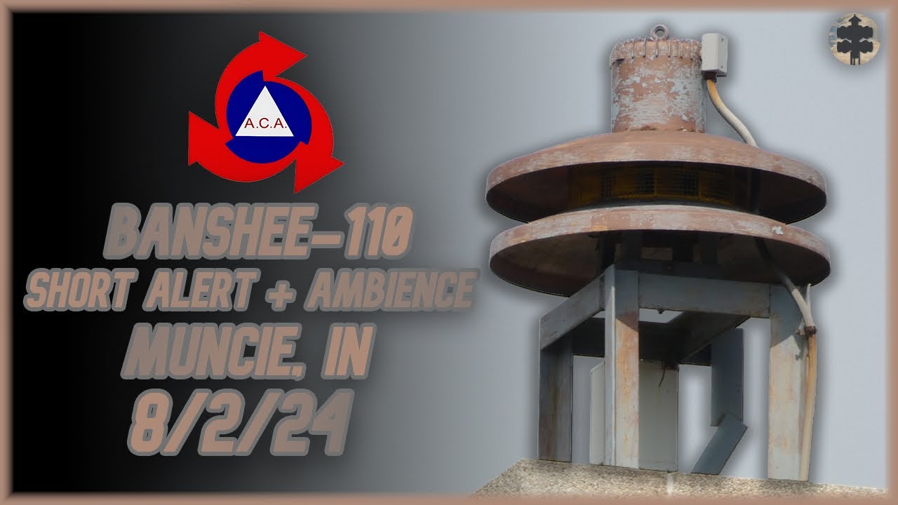 ACA Banshee-110 Siren Test | Short Alert + Ambience | Muncie, IN - YouTube