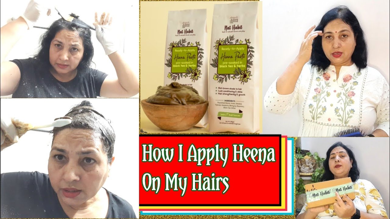 How To Apply Heena On Hairs Step By Step / Detail video on Heena Before ...