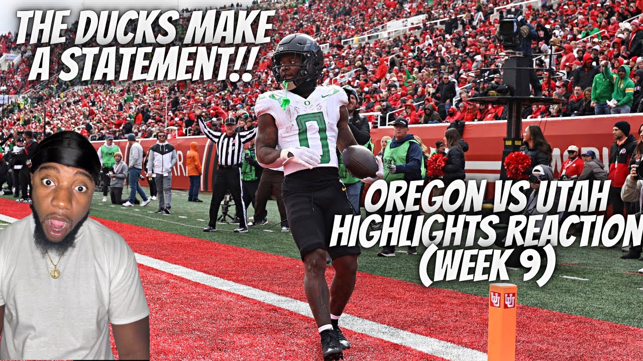 Reaction To #8 Oregon vs #13 Utah Highlights | 2023 Week 9 College ...